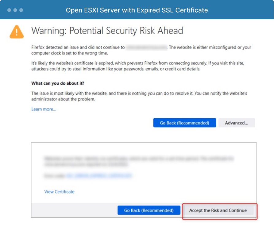 آموزش نصب گواهی SSL بر روی سرور ESXI - ایرانیکا سرور