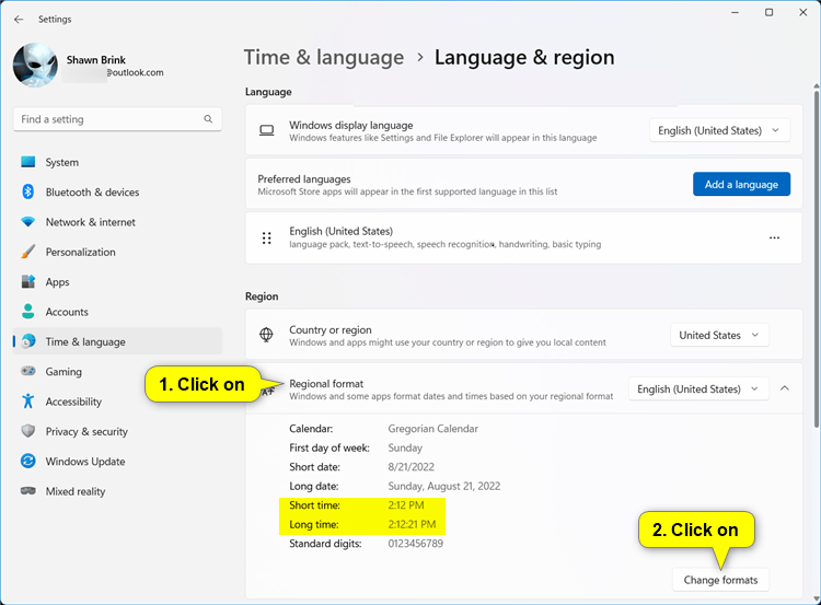 آموزش تغییر فرمت ساعت در ویندوز 11 - ایرانیکا سرور