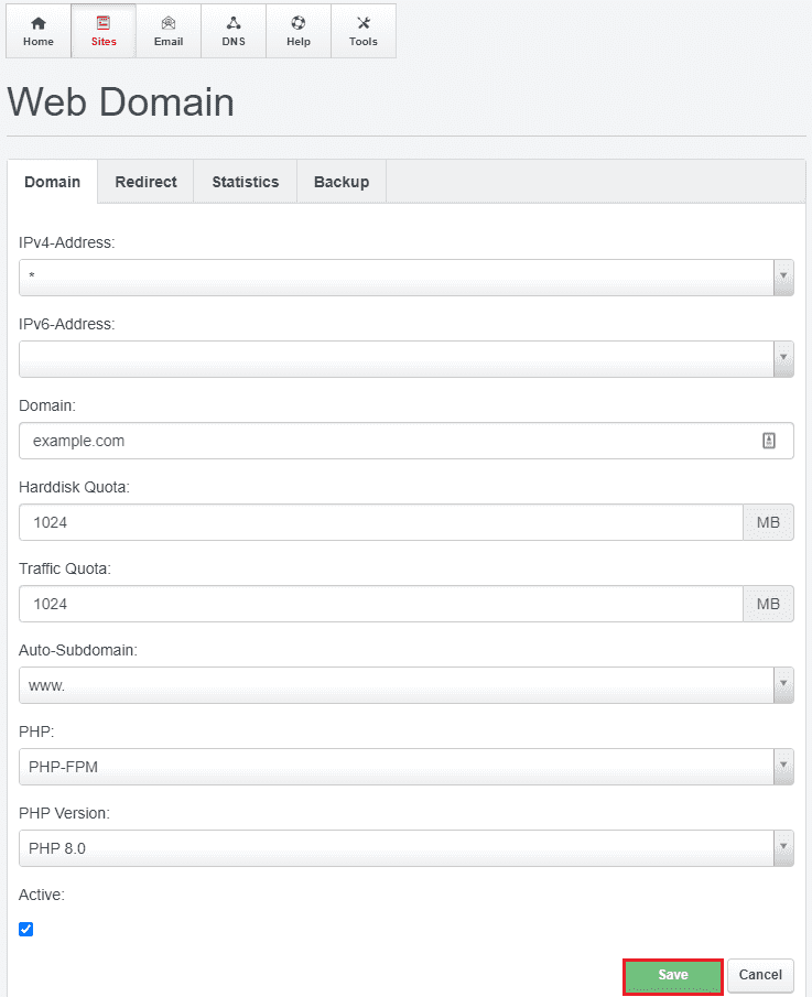آموزش نصب کنترل پنل ISPConfig در سرور مجازی اوبونتو 20.04 - ایرانیکا سرور