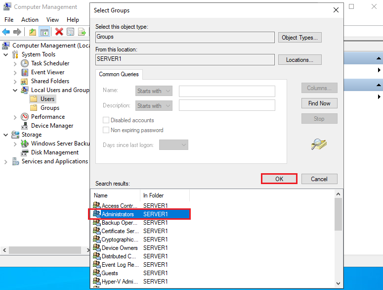 آموزش ساخت کاربر local یا محلی در ویندوز سرور 2022 - ایرانیکا سرور