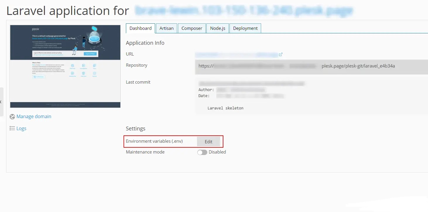 آموزش نصب لاراول در plesk - ایرانیکا سرور